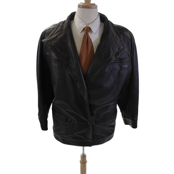 Mac Douglas | Jackets & Coats | Mac Douglas Womens Leather High Neck ...